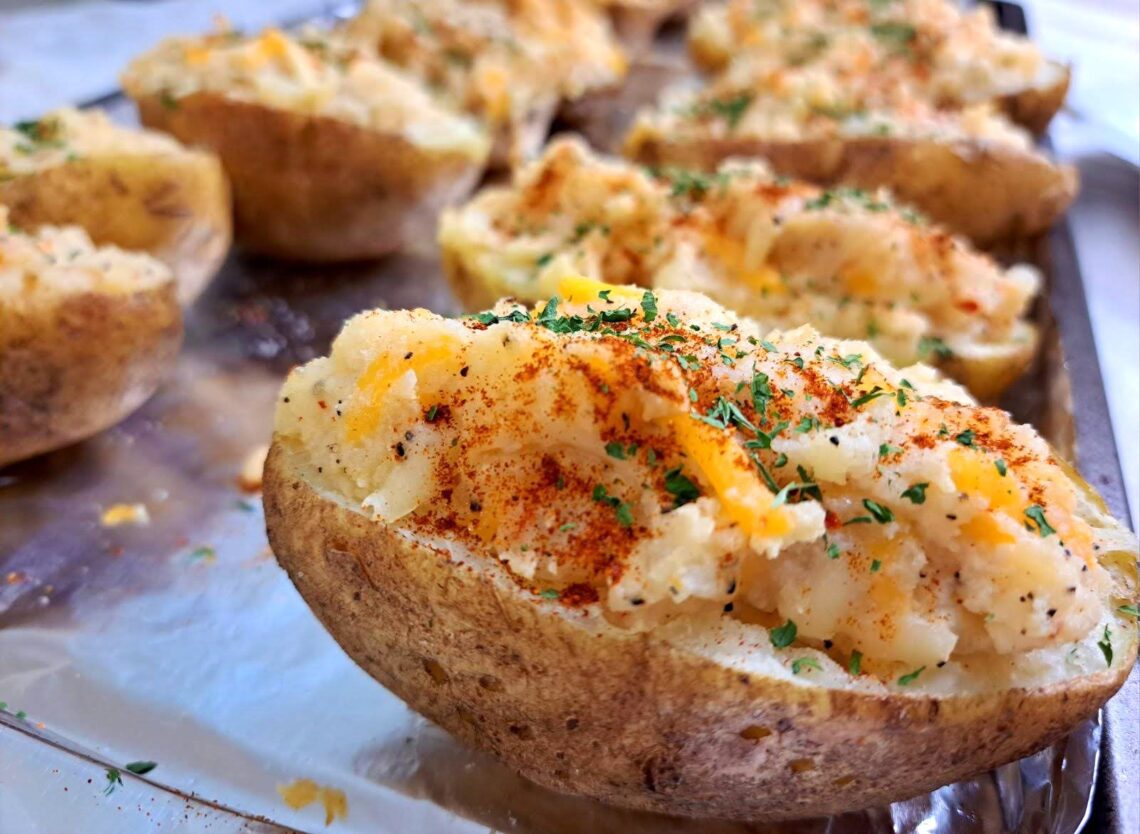 Spicy Twice Baked Potato Boats - Made By Falak